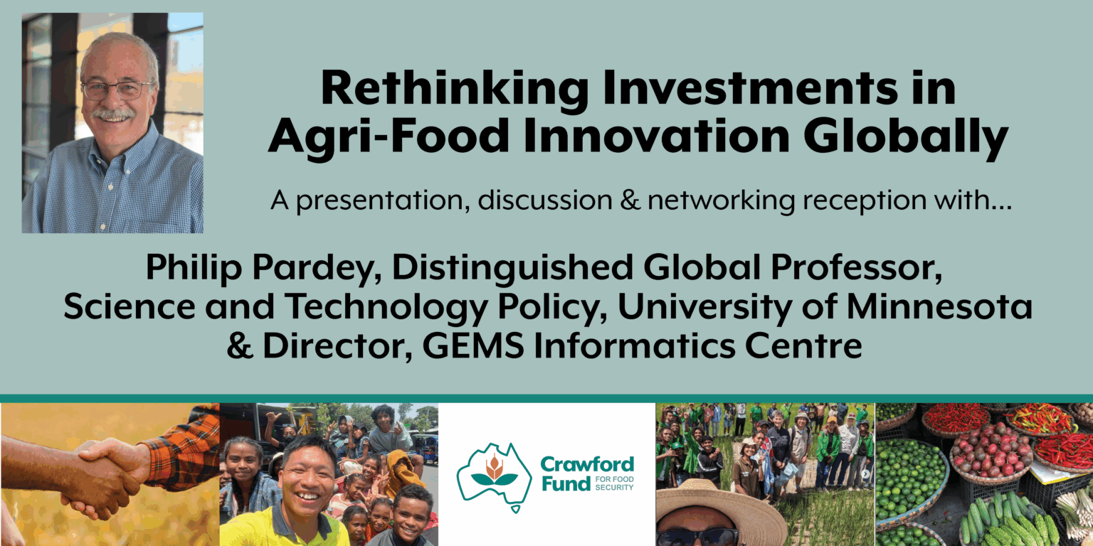 Your invitation to: Rethinking Investments in Agri-Food Innovation Globally